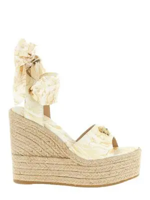 Versace Baroque Medusa Wedges - Multicolor