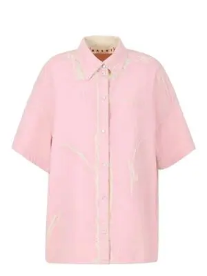 Marni MARNI Short-Sleeved Denim Shirt Multicolor
