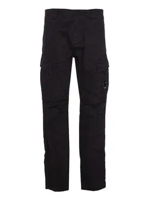 C.P. COMPANY Regular & Straight-leg Trousers - Black