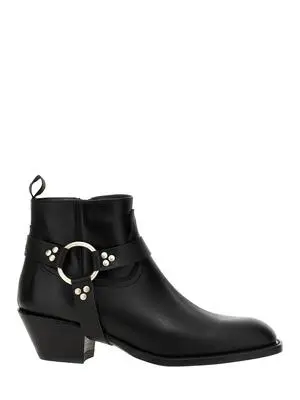 SONORA Dulce Belt' Ankle Boots - Black