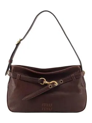 Miu Miu Miu Miu Women Aventure Leather Shoulder Bag Multicolor