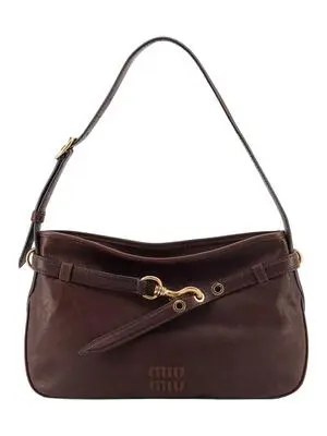 Miu Miu MIU MIU Aventure Leather Shoulder Bag Multicolor