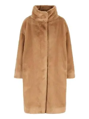 HERNO HERNO High-Neck Faux-Fur Coat