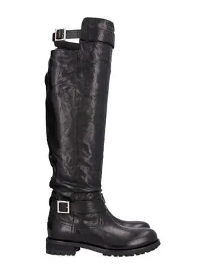 JIMMY CHOO Biker Knee Boot - Black