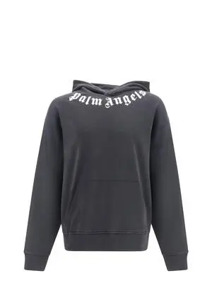 Palm Angels Logo Hoodie - Black