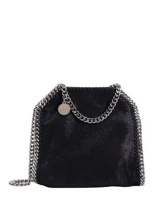 Stella McCartney Falabella Tiny Shaggy Deer Crossbody Bag - Black