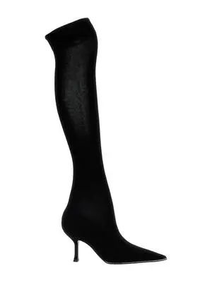 Rene Caovilla Knitted Over The Knee Boots - Black
