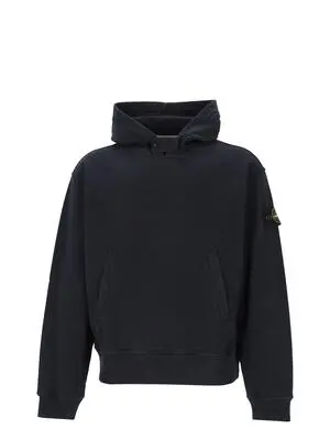 Stone Island Hooded Sweatshirt - Blue