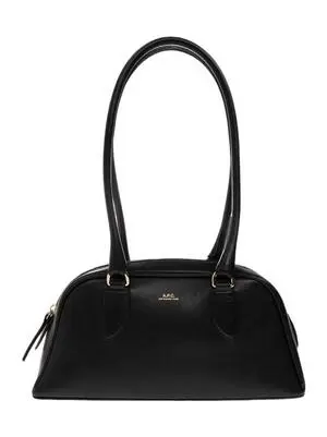 A.p.c. Leather Shoulder Bag - Black