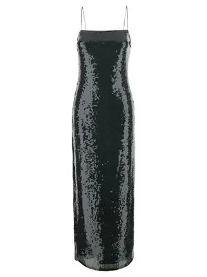 ROTATE BY BIRGER CHRISTENSEN Sequined Tech Fabric Maxi Dress - Multicolor