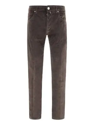 Jacob Cohen Straight-leg Corduroy Pants - Brown