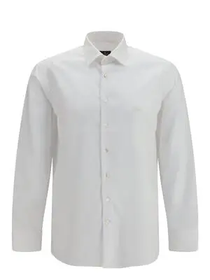 Etro Roma Cotton Shirt With Pegaso Logo - White