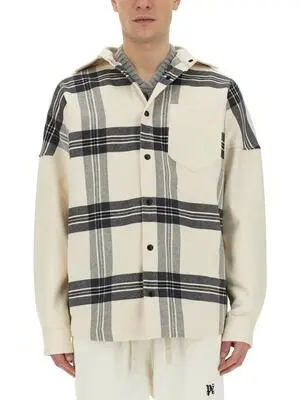 Palm Angels Overshirt Check - White