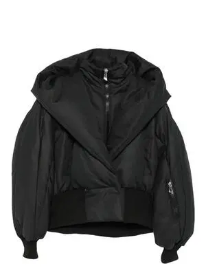 Attico Hooded Down Jacket - Black