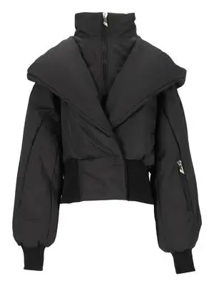 Attico Hooded Down Jacket - Black