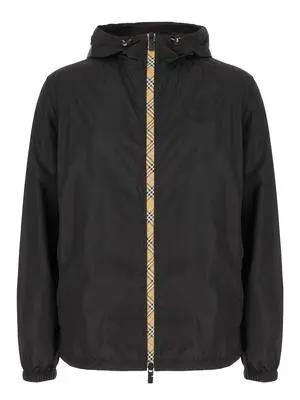 Burberry Hooded Windbreaker - Multicolor