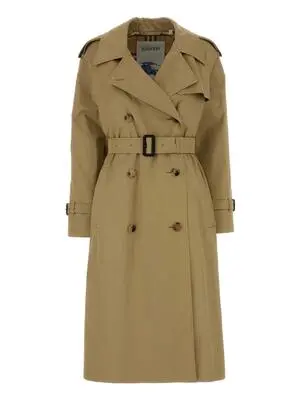 Burberry Gabardine Castleford Trench Coat - Brown