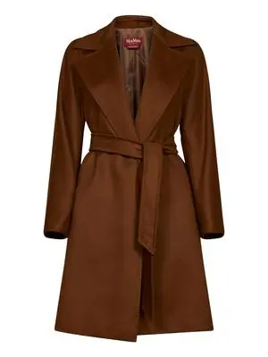 Max Mara Belted Wrap Coat - Multicolor