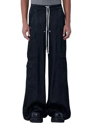 Rick Owens Cargobela Wide-leg Cargo Pants - Black