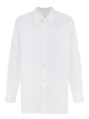 Saint Laurent Cotton Shirt With Cassandre Embroidery - Multicolor