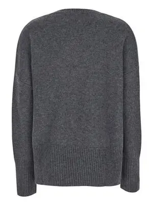 LISA YANG LISA YANG Cashmere Long Sleeve U-Neck Pullover Sweater
