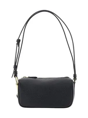 Gucci Half Horsebit' Black Mini Bag With Half Horsebit And Adjustable And Removable Strap In Grained Leather - Multicolor