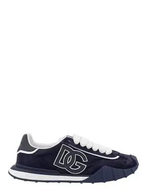 Dolce & Gabbana Ny Nylon And Suede Sneakers - Multicolor