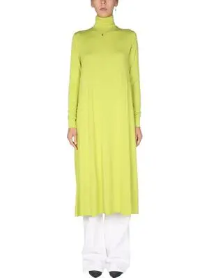 Raf Simons Jersey Long Dress - Green