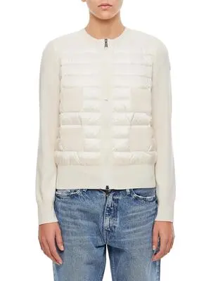 Moncler MONCLER Zip-Up Wool Cardigan Multicolor