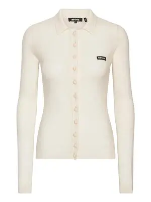 ROTATE BY BIRGER CHRISTENSEN Knitted Polo Top - Multicolor