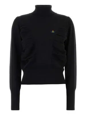 VIVIENNE WESTWOOD Black Wool Pamela Sweater - Multicolor