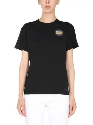 Raf Simons Graphic Crew Neck T-shirt - Black