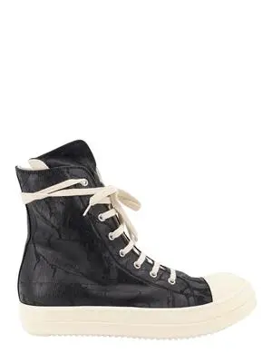 Rick Owens High-top Leather Sneaks - Multicolor