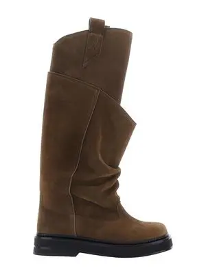 Attico Robin Passeggiata Suede Boots - Brown