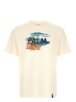 Palm Angels Graphic Print T-shirt - White