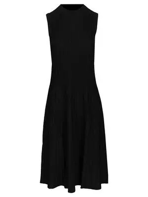 Max Mara Viscose Crêpe Yarn Dress - Black