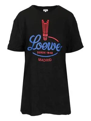 Loewe Loewe Cotton Blend T-Shirt Black