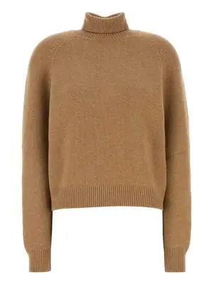 Fendi Cashmere Blend Turtleneck Sweater - Brown