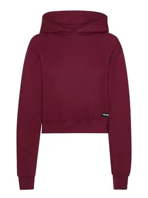 ROTATE BY BIRGER CHRISTENSEN Terry Back Cropped Hoodie - Multicolor