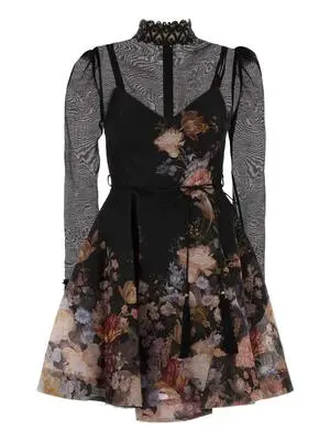 Zimmermann Printed Organdy Valiant Mini Dress - Multicolor