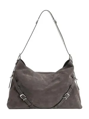 Givenchy Voyou Suede Shoulder Bag - Gray