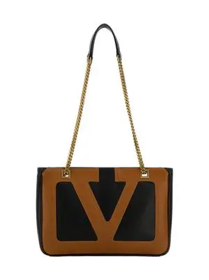 Valentino Garavani Nappa Leather Small Viva Superstar Shoulder Bag - Black