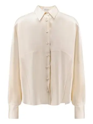 Brunello Cucinelli Silk Shirt - White