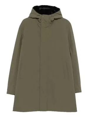 Herno Faux-fur Trim Parka - Green
