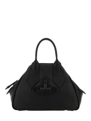 VIVIENNE WESTWOOD Leather Small Yasmine Handbag - Black