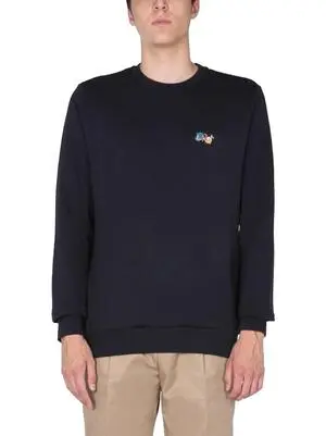 Paul Smith Splatter Print Sweatshirt - Blue