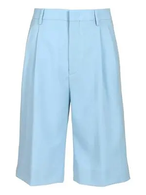 Tagliatore Wide-leg Bermuda Shorts - Blue