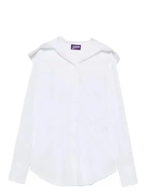 JEAN PAUL GAULTIER Cotton Hooded Shirt - White