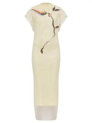Sportmax SPORTMAX Viale Printed Long Dress Multicolor