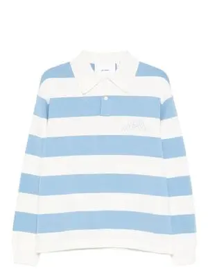 Axel Arigato Striped Logo Knitwear Jumper - Blue